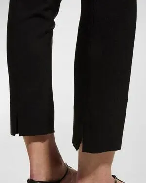Vince Stitch-Front Seam Leggings Black
