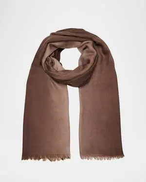Sofia Cashmere Cashmere Ombre Scarf Camel Brown