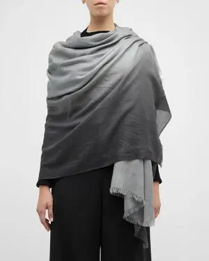 Sofia Cashmere Cashmere Ombre Scarf Graphite / Gray