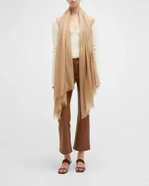 Sofia Cashmere Lightweight Cashmere Scarf Camel