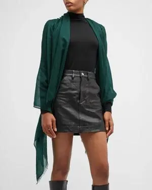 Sofia Cashmere Lightweight Cashmere Scarf Emerald