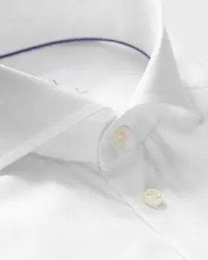 Eton Apos;s Slim-fit Twill Dress Shirt With Cutaway Collar - White