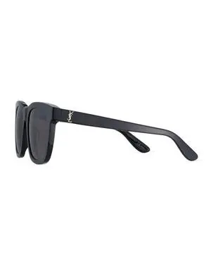 Saint Laurent Sl M24k Oversize Square Acetate Sunglasses - Black