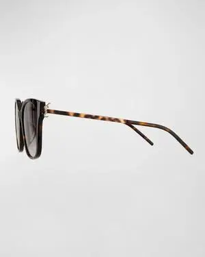 Saint Laurent Square Sunglasses - Havana