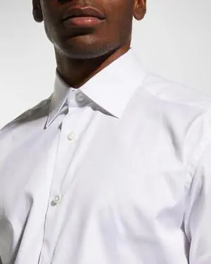 Zegna Apos;s Trofeo Solid Regular-fit Dress Shirt - White