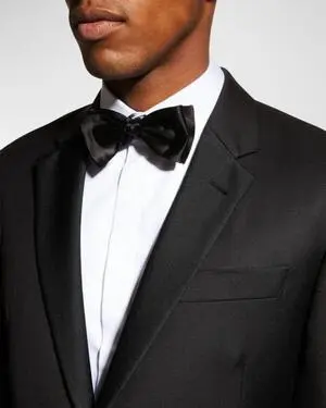 Emporio Armani Super 130s Wool Two-piece Tuxedo - Black