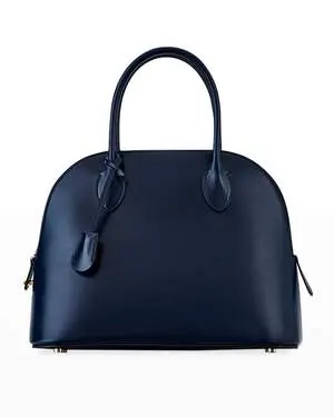 THE ROW Lady Bag In Soft Box Calf Leather - Navy