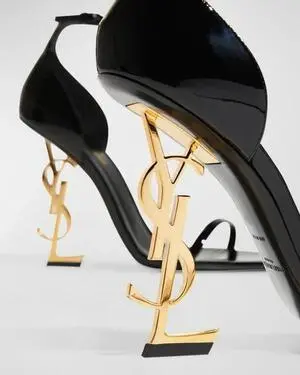 Saint Laurent 110mm Opyum Sandals - Black