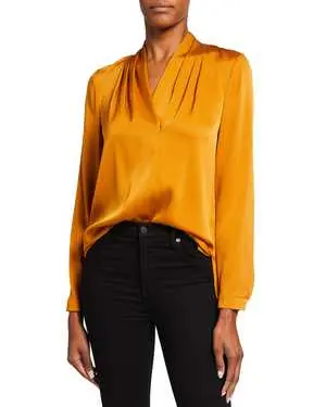 Lapel Neck Blouses