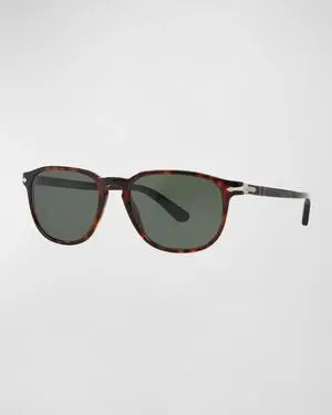 Persol Patterned Square Sunglasses - Havana/green