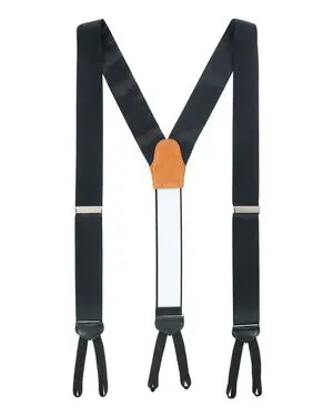 Trafalgar Trafalgar Sutton Silk Suspender Braces Black