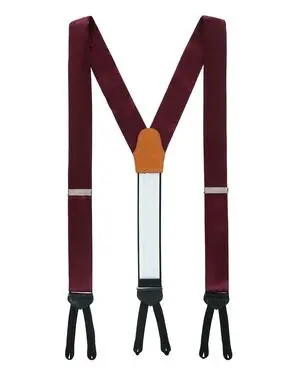 Trafalgar Trafalgar Sutton Silk Suspender Braces Burgundy