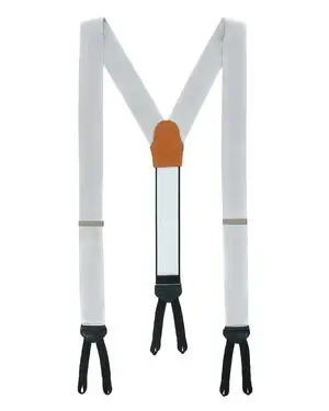 Trafalgar Trafalgar Sutton Silk Suspender Braces Silver