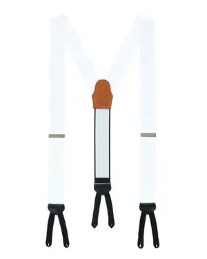 Trafalgar Trafalgar Sutton Silk Suspender Braces White