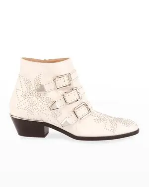 Chloé Susanna 30mm Bootie Cloudy White