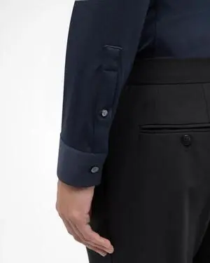 Theory Apos;s Sylvain Shirt In Structure Knit - Eclipse