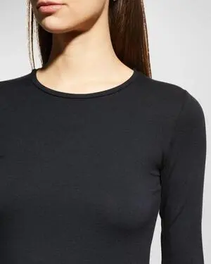 Majestic Filatures Soft Touch Crewneck Top - Marine