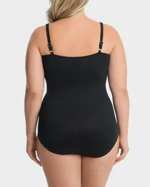 Miraclesuit Sanibel Draped One-piece Swimsuit - Black