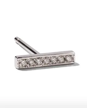 SYDNEY EVAN Sydney Evan 14K Diamond Bar Single Stud Earring One-color