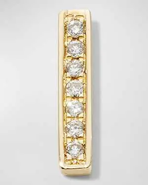 SYDNEY EVAN Sydney Evan 14K Diamond Bar Single Stud Earring Yellow Gold