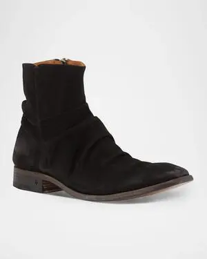John Varvatos John Varvatos Morrison Sharpei Suede Boots Black