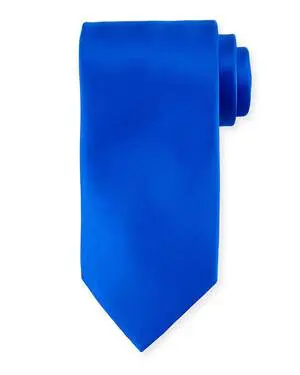 Stefano Ricci Stefano Ricci Solid Satin Neck Tie Blue