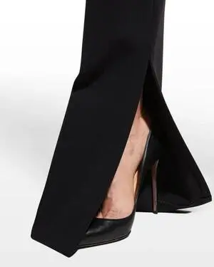 Adam Lippes Neoprene Flare Pants - Black