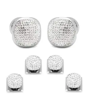 Silver Pave Studs