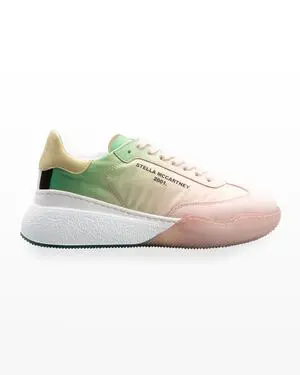 Stella McCartney Loop Degrade Recycled Trainer Sneakers Peach Degrade-0