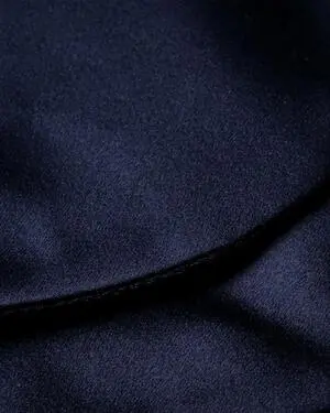 Eton Silk Satin Bow Tie - Dk Blue