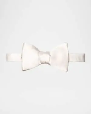 Eton Eton Silk Satin Bow Tie Natural