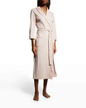 Skin Carina Pima Cotton Robe - Putty Pink