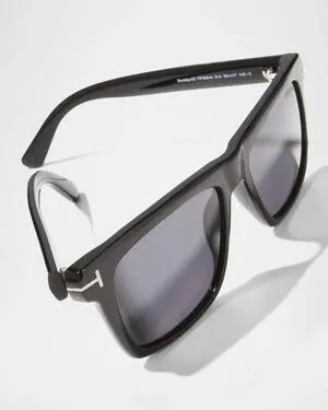 TOM FORD TOM FORD Buckley-02 Square Sunglasses Black/grey