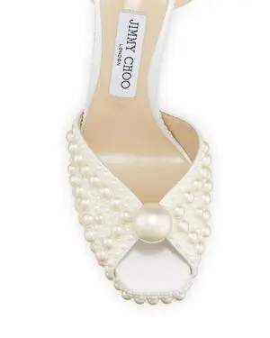 JIMMY CHOO Sacaria 120mm Platform Sandals - White