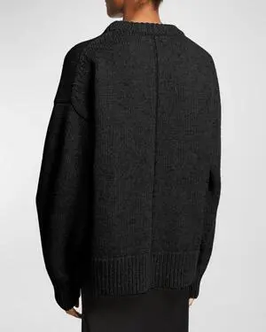THE ROW Ophelia Wool-cashmere Sweater - Black