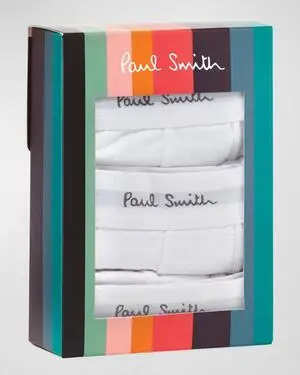 Paul Smith Apos;s 3-pack Long Leg Trunks - White