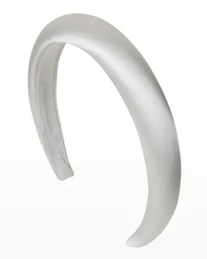 JENNIFER BEHR Jennifer Behr Tori Silk Satin Headband Cream