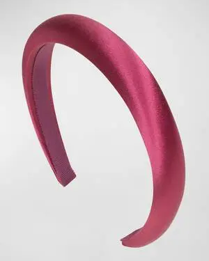 JENNIFER BEHR Jennifer Behr Tori Silk Satin Headband Mulberry