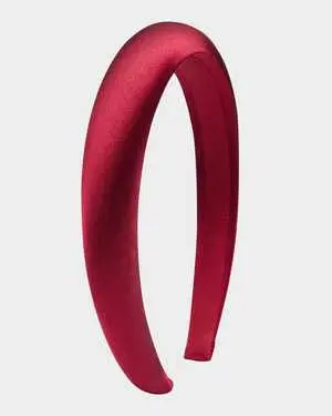 JENNIFER BEHR Jennifer Behr Tori Silk Satin Headband Pinot