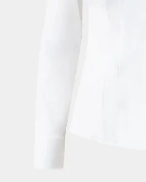 Akris Long-sleeve Poplin Blouse - White