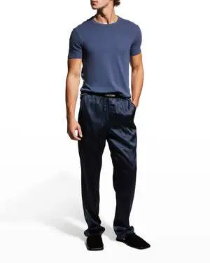 TOM FORD Men & Apos;s Solid Stretch Jersey T-shirt 402 Dark Blue