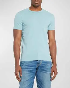 TOM FORD Men & Apos;s Solid Stretch Jersey T-shirt Celeste