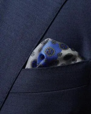 Eton Apos;s Four-in-one Silk Pocket Square - Blue