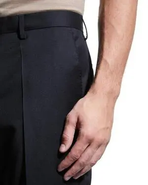 BOSS Genesis Slim-fit Wool Trousers - Black