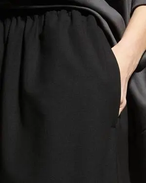 Eskandar Relaxed Tapered Trousers - Black