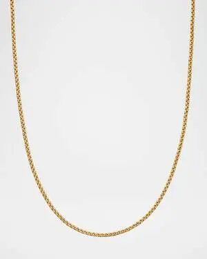 David Yurman 18k Box Chain Necklace - Gold