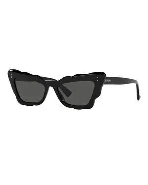 Valentino Rockstud Acetate Cat-Eye Sunglasses Cat - eye sunglasses in acetate with STUD Valentino VA 4049A  main image 4