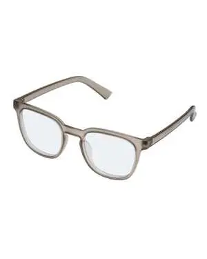 THE BOOK CLUB Square Reading Glasses - Matte Grey