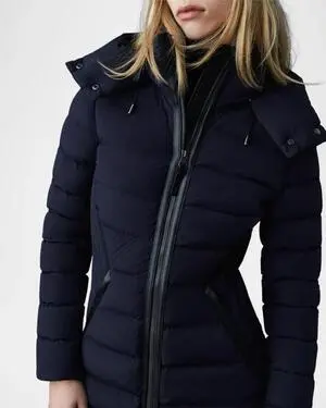 Mackage Farren Lightweight Down Coat - Navy