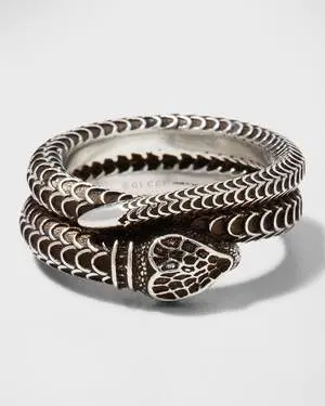 Gucci Garden Snake Ring - Silver | Editorialist